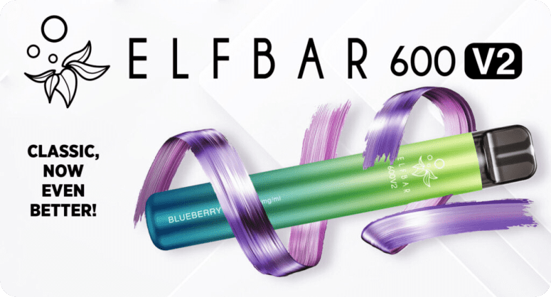 Kit Tigara Electronica Elf Bar V2 Blueberry Sour Raspberry 600 puff ...